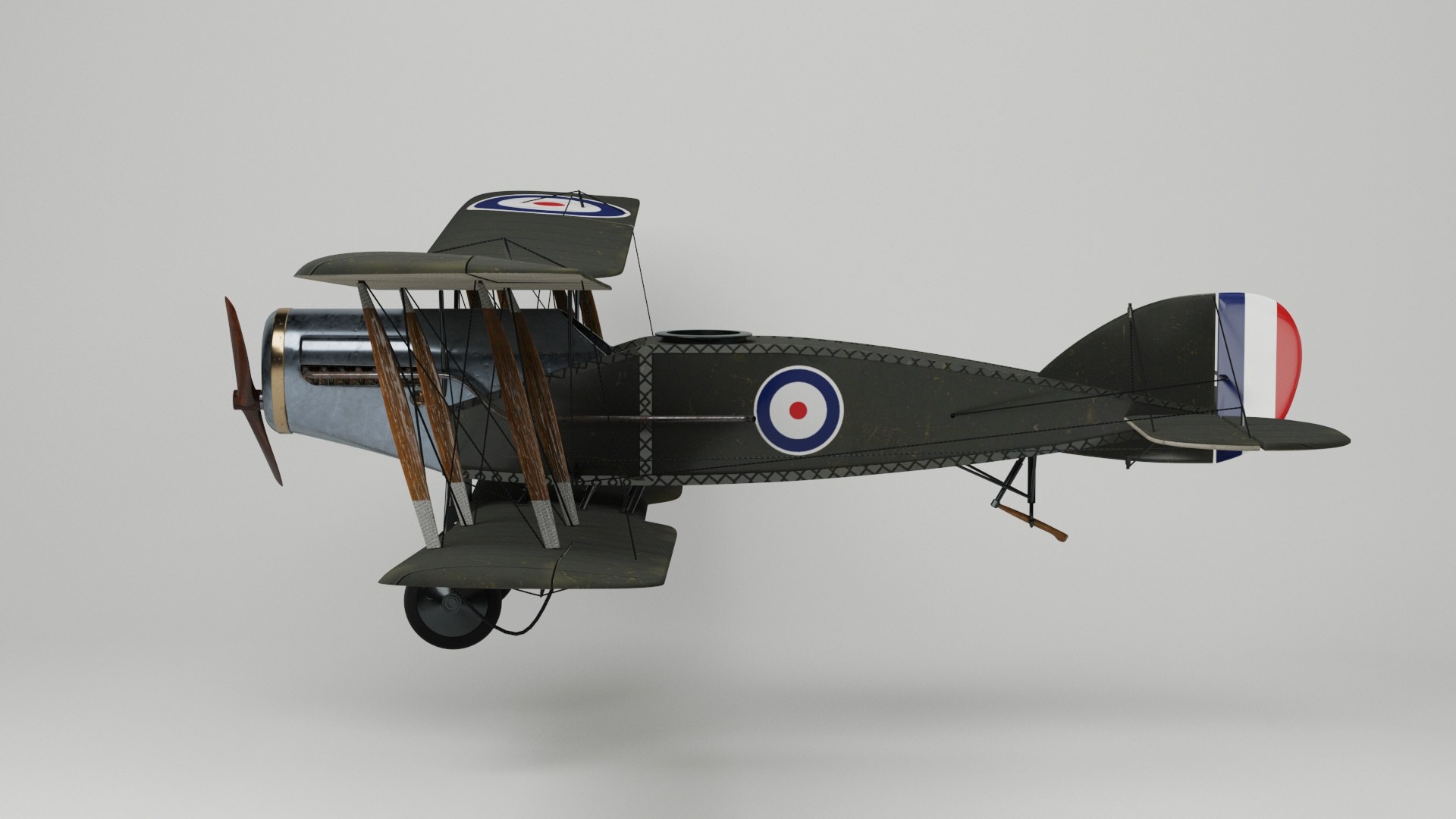 3D Biplane BristolF2b Model - TurboSquid 1784526