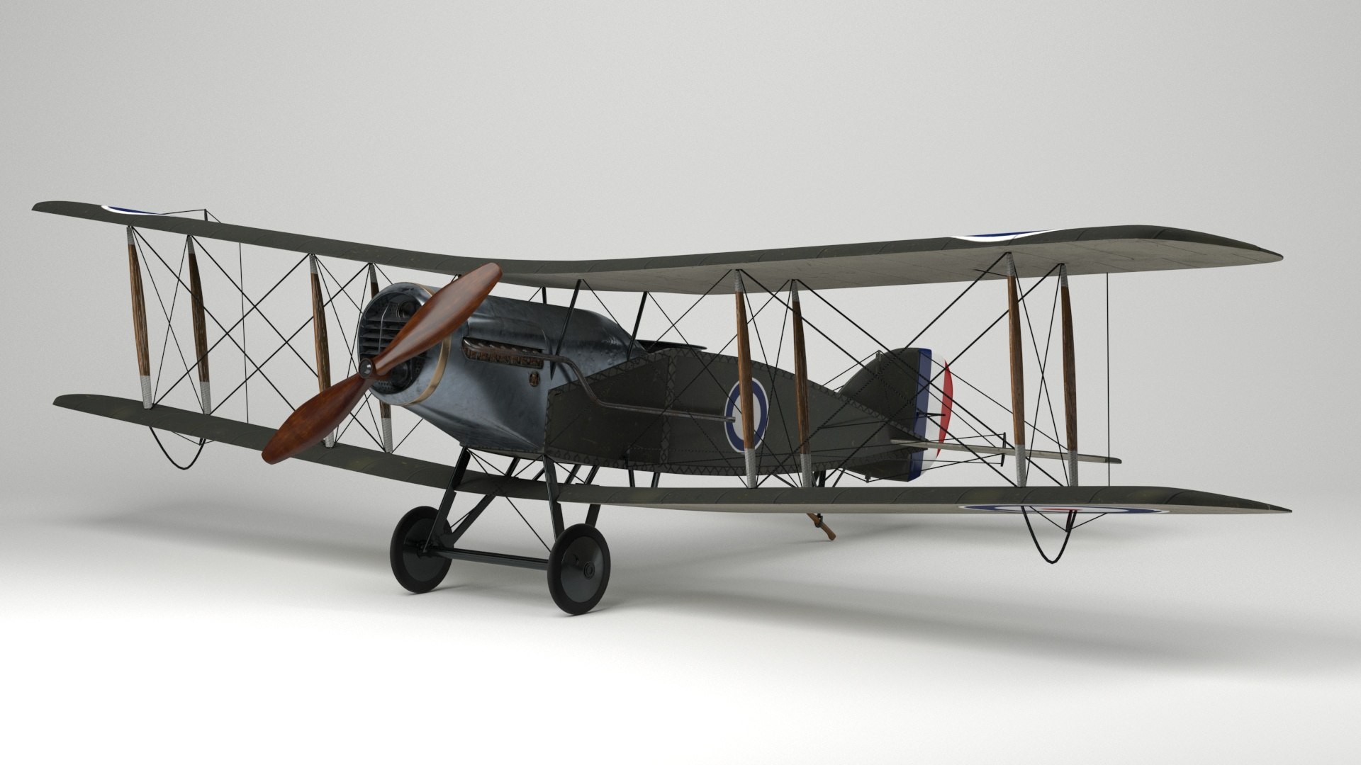 3D Biplane BristolF2b Model - TurboSquid 1784526