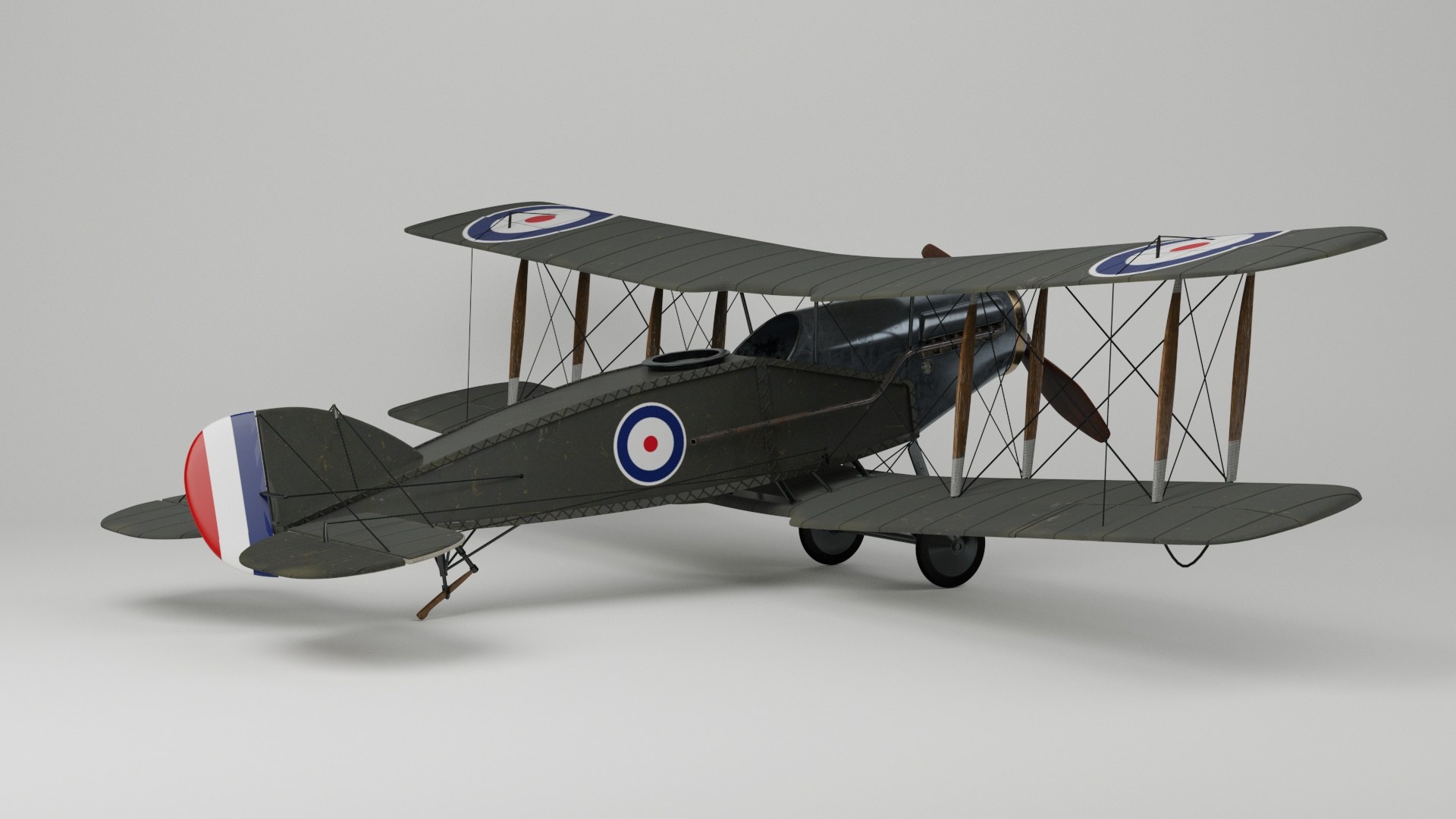 3D Biplane BristolF2b Model - TurboSquid 1784526