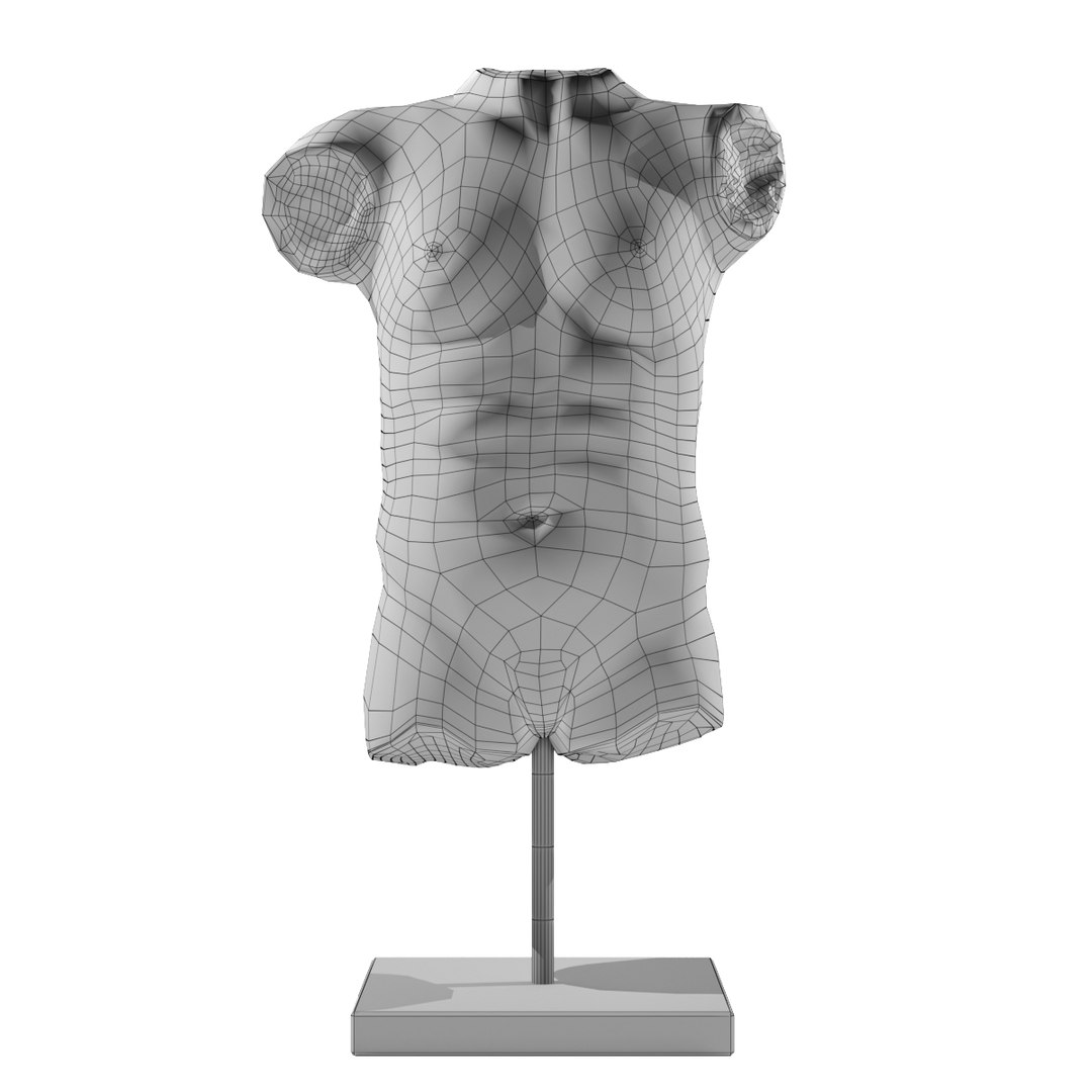 3D Model Decorative Figure Torso - TurboSquid 1419252