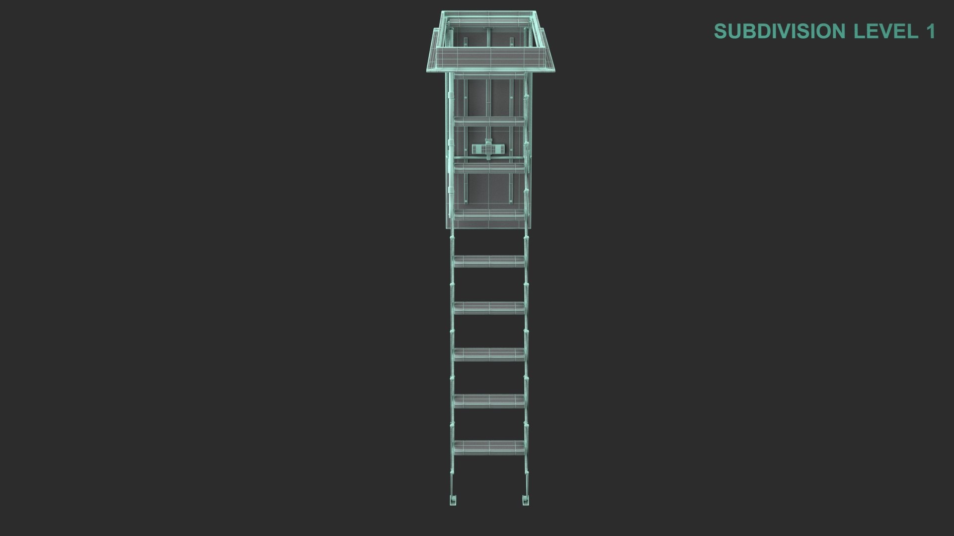 Attic Ladder 3D model - TurboSquid 1828985