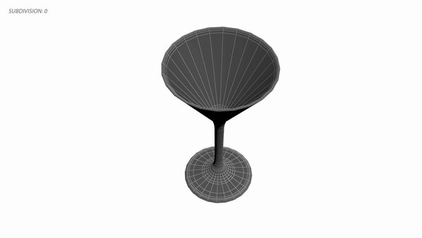 3D model Cocktail Glass with Gradient - TurboSquid 1887679