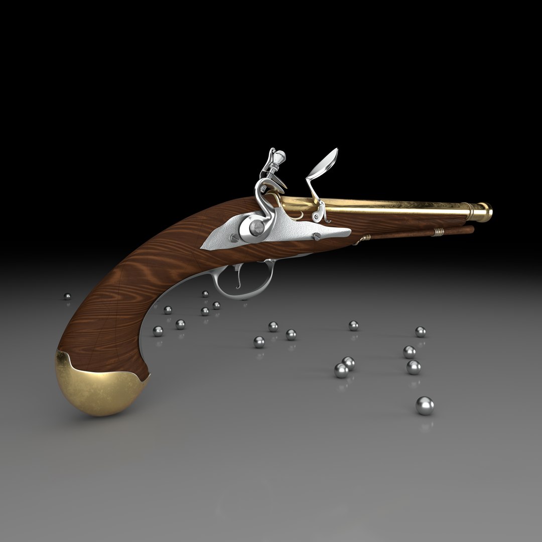 3D Pirate Gun - TurboSquid 2114798