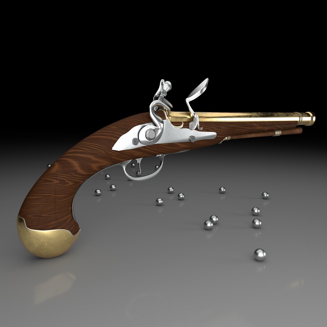 3D Pirate Gun - TurboSquid 2114798