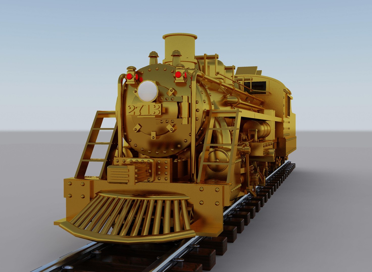 3ds Max Steam Locomotive