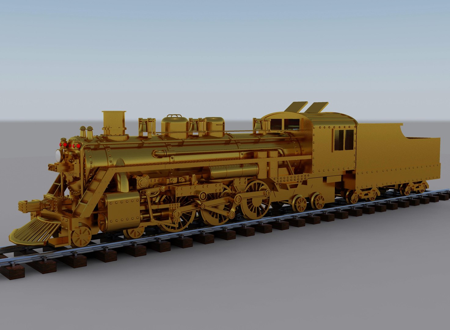 3ds Max Steam Locomotive