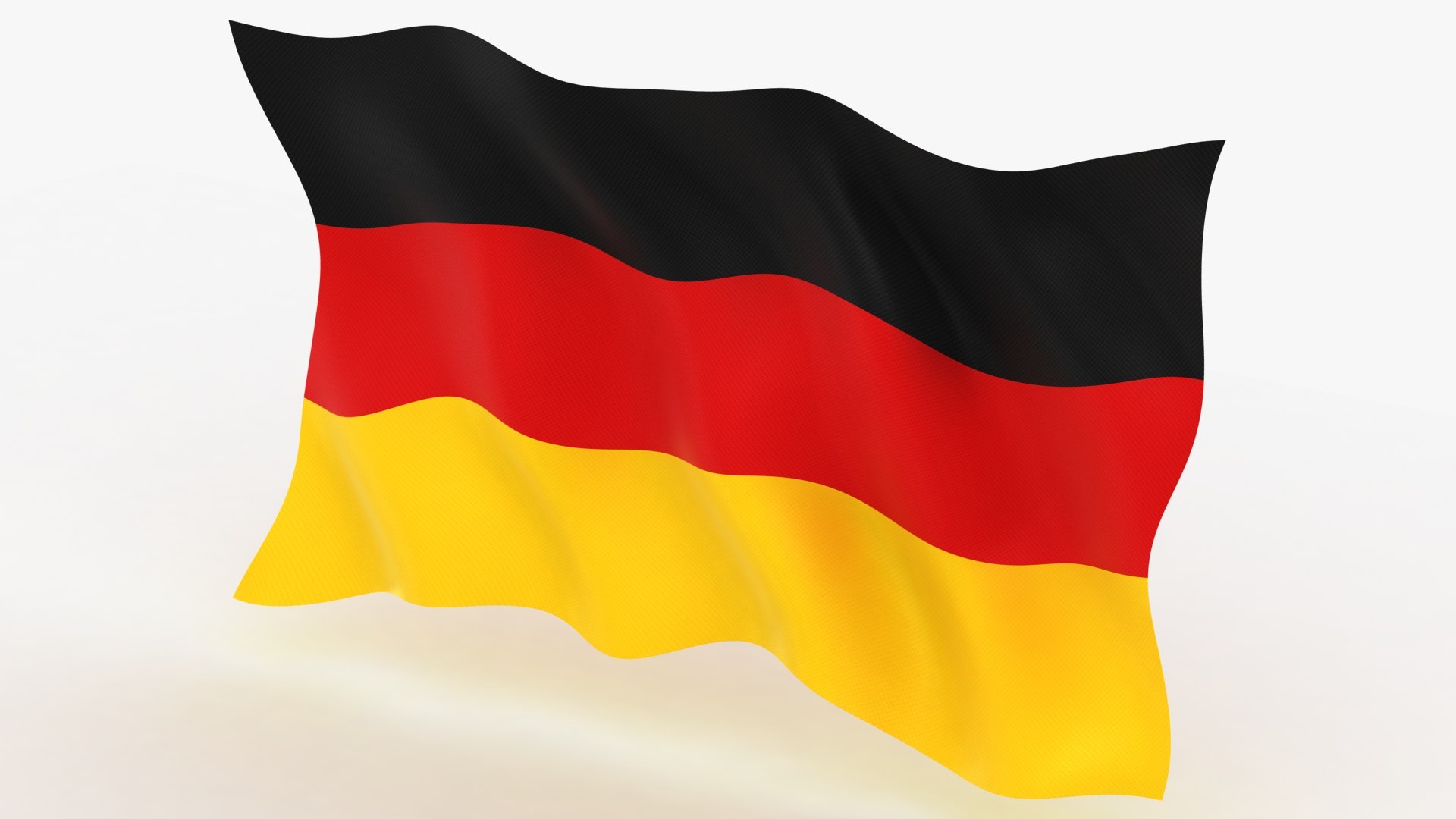 3D Model Realistic Germany Flag - TurboSquid 1613599