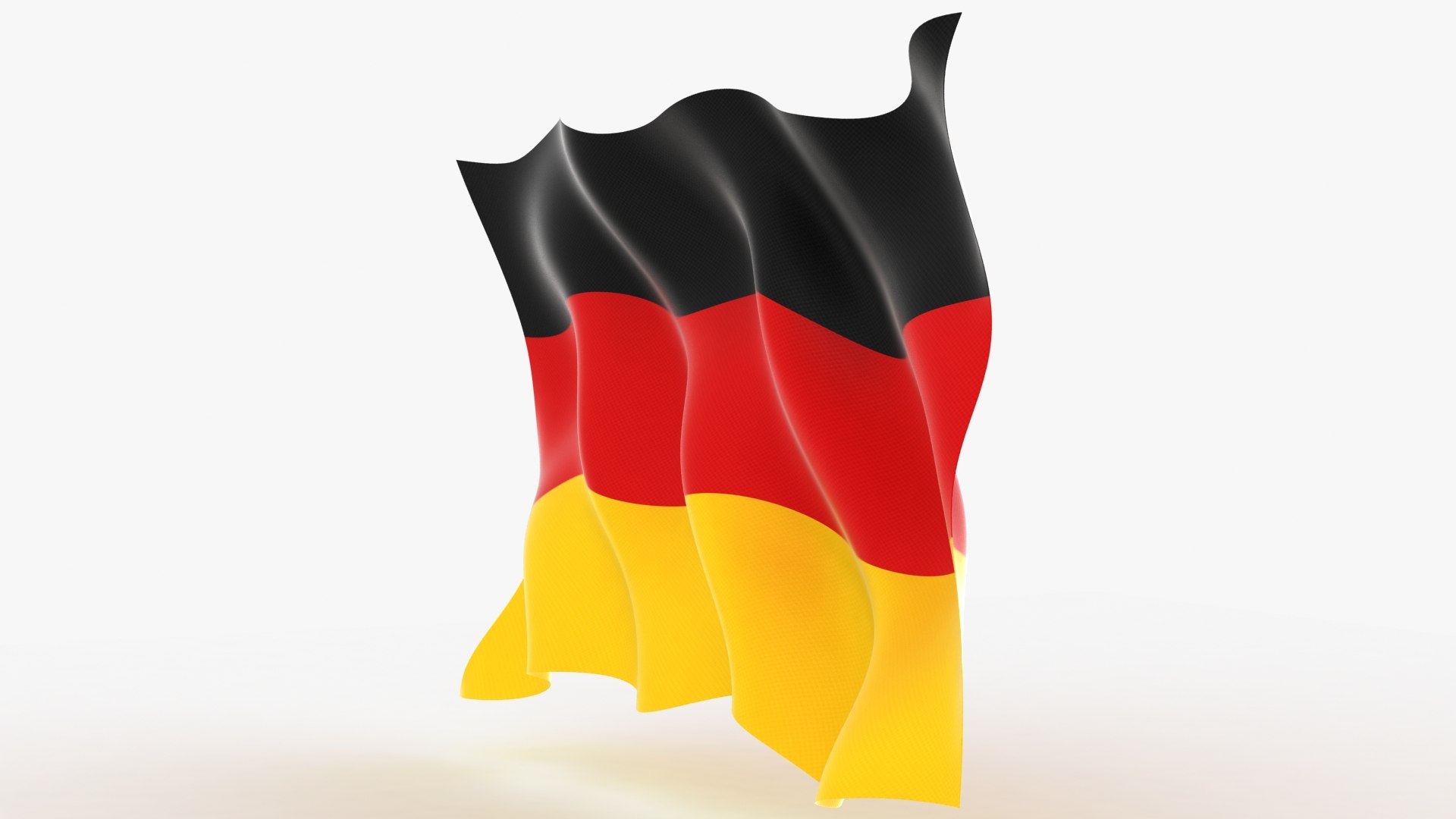 3D Model Realistic Germany Flag - TurboSquid 1613599
