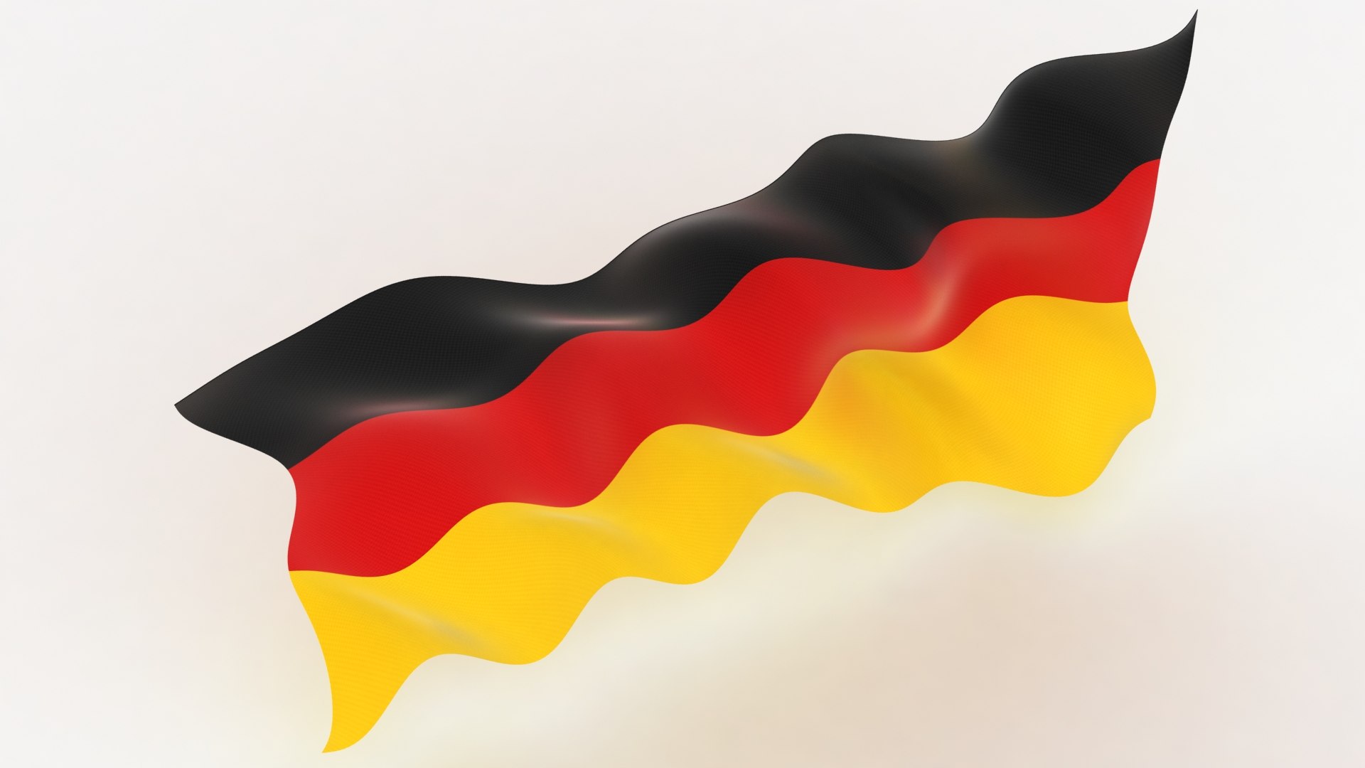 3D Model Realistic Germany Flag - TurboSquid 1613599