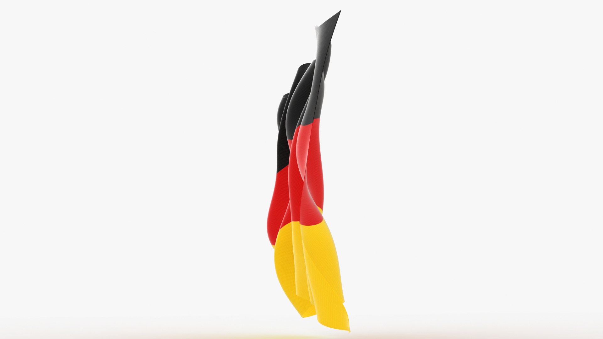3D Model Realistic Germany Flag - TurboSquid 1613599