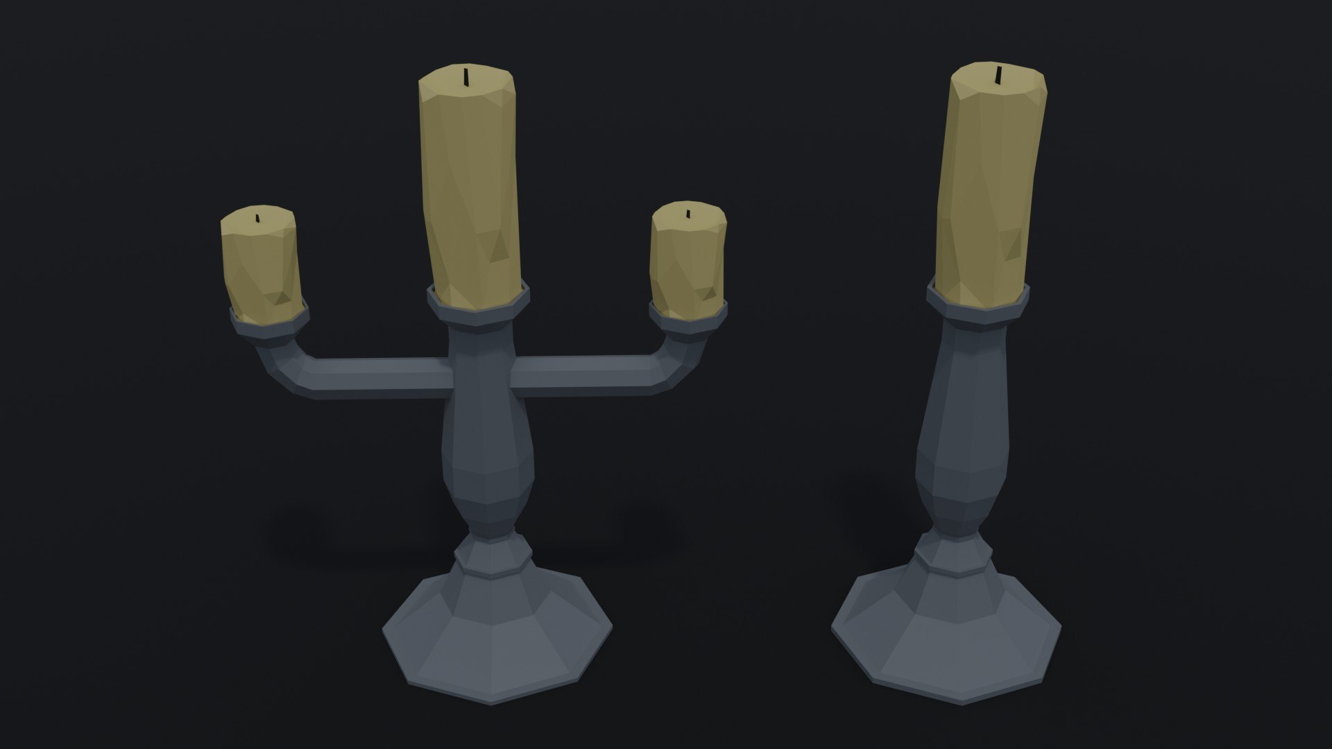 3D Low-poly cartoon candle asset - TurboSquid 1800119