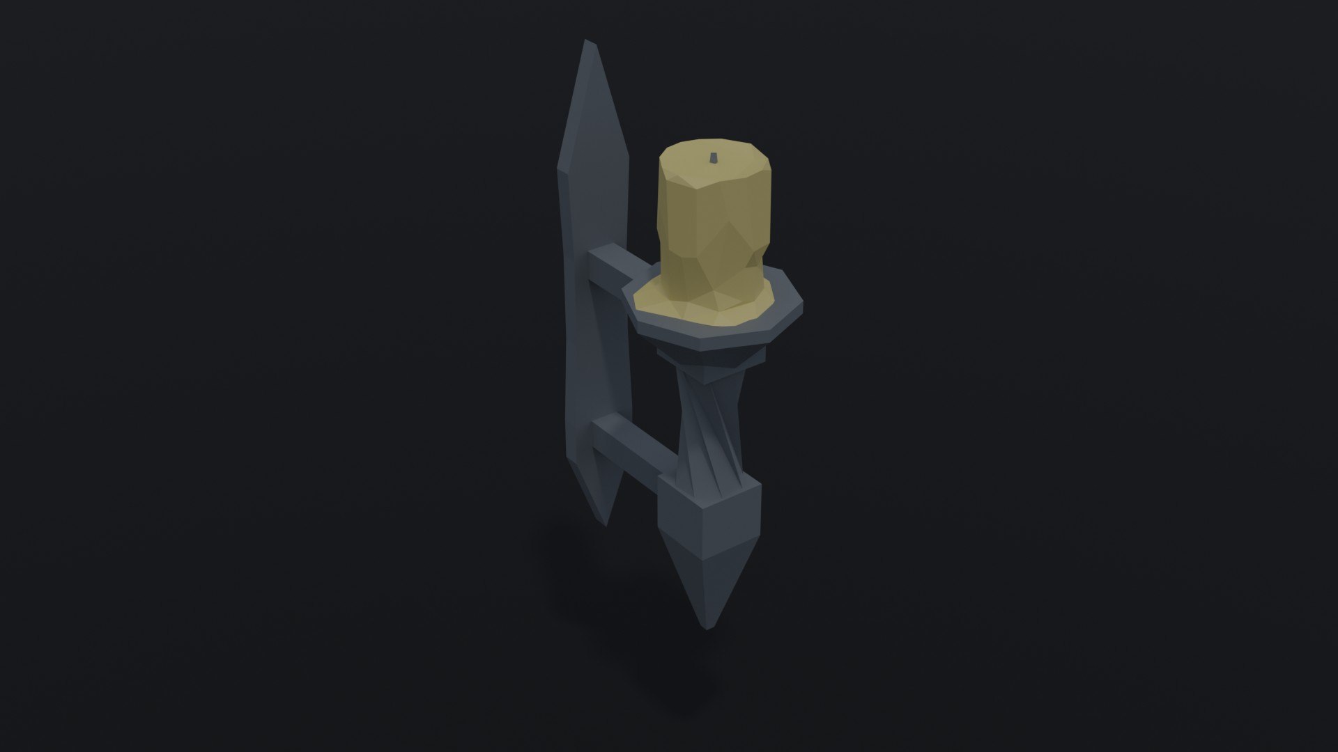 3D Low-poly cartoon candle asset - TurboSquid 1800119