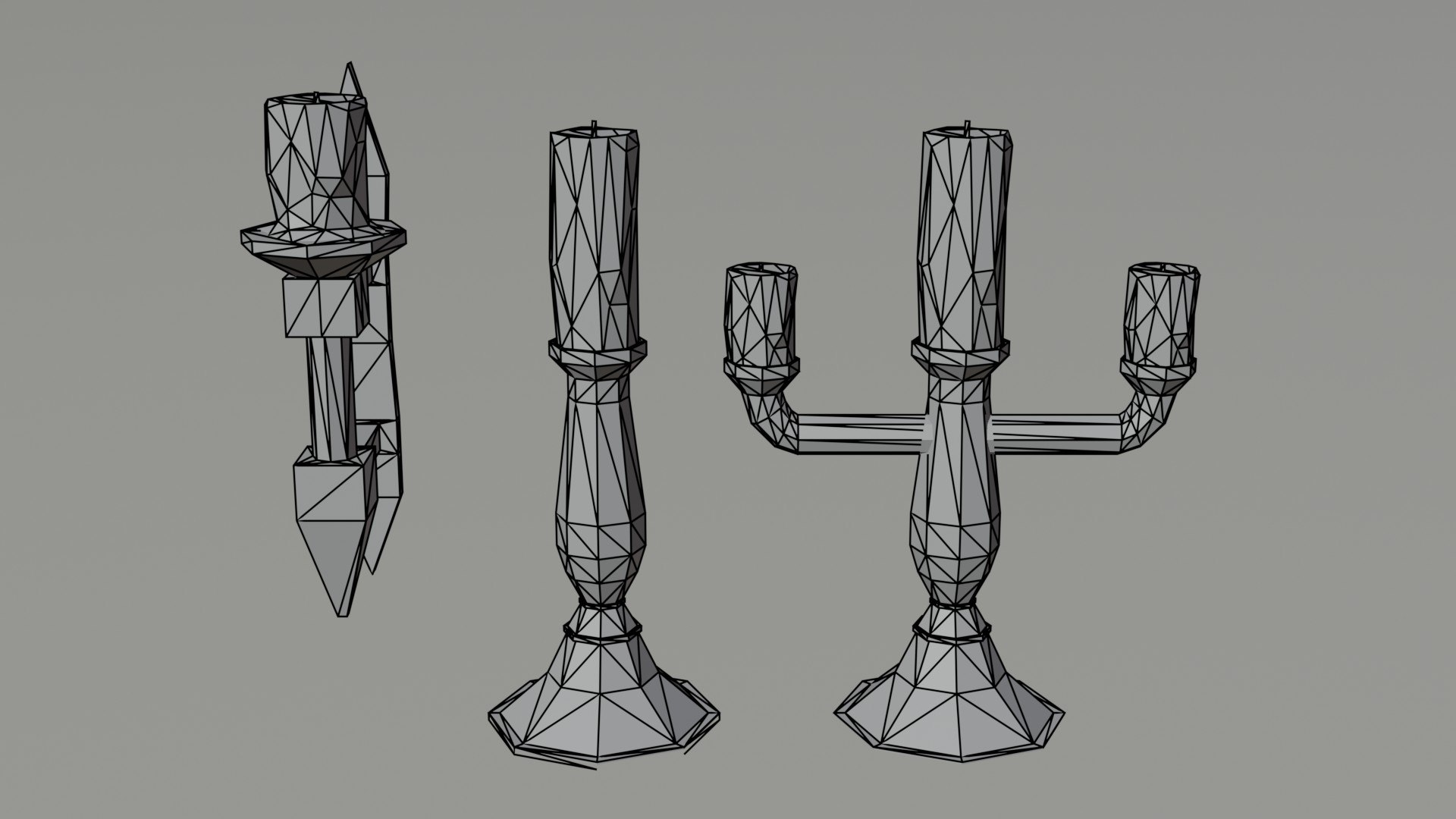 3D Low-poly Cartoon Candle Asset - TurboSquid 1800119