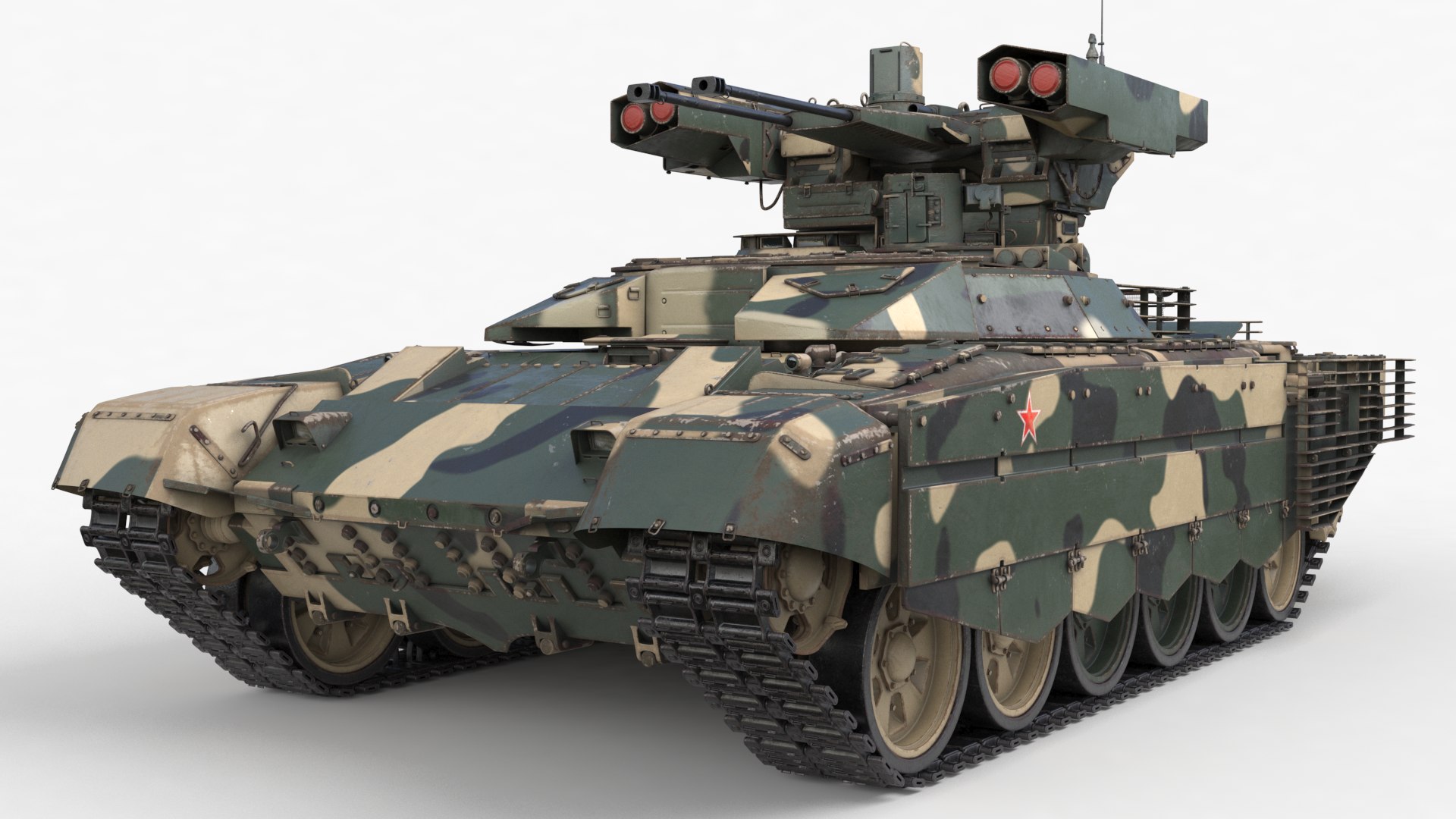 3D Tank Terminator BMP 72 Camouflage - TurboSquid 2029429