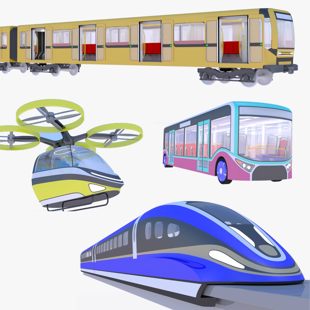 3d Model Public Transport Collection Ii Turbosquid 2165338
