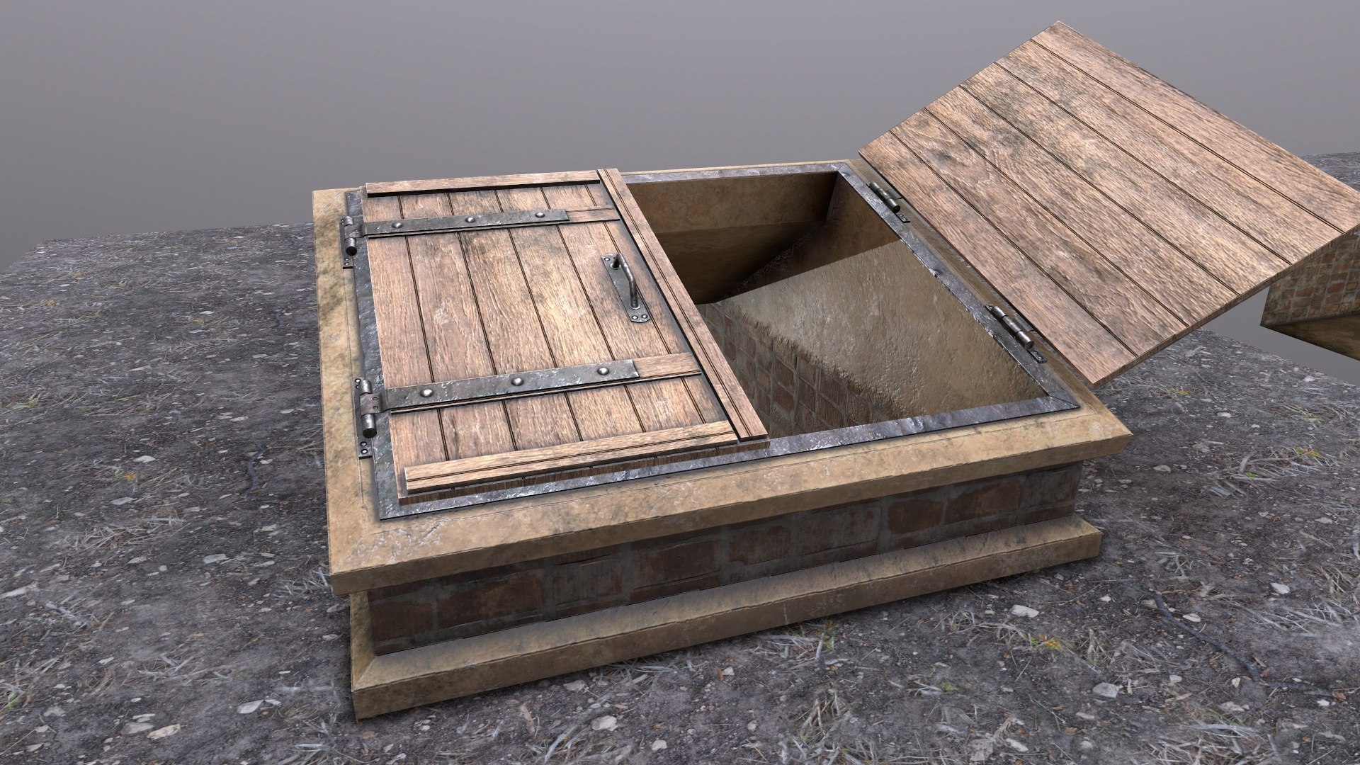 3D Basement Entrance And Basement Environment - TurboSquid 1762821