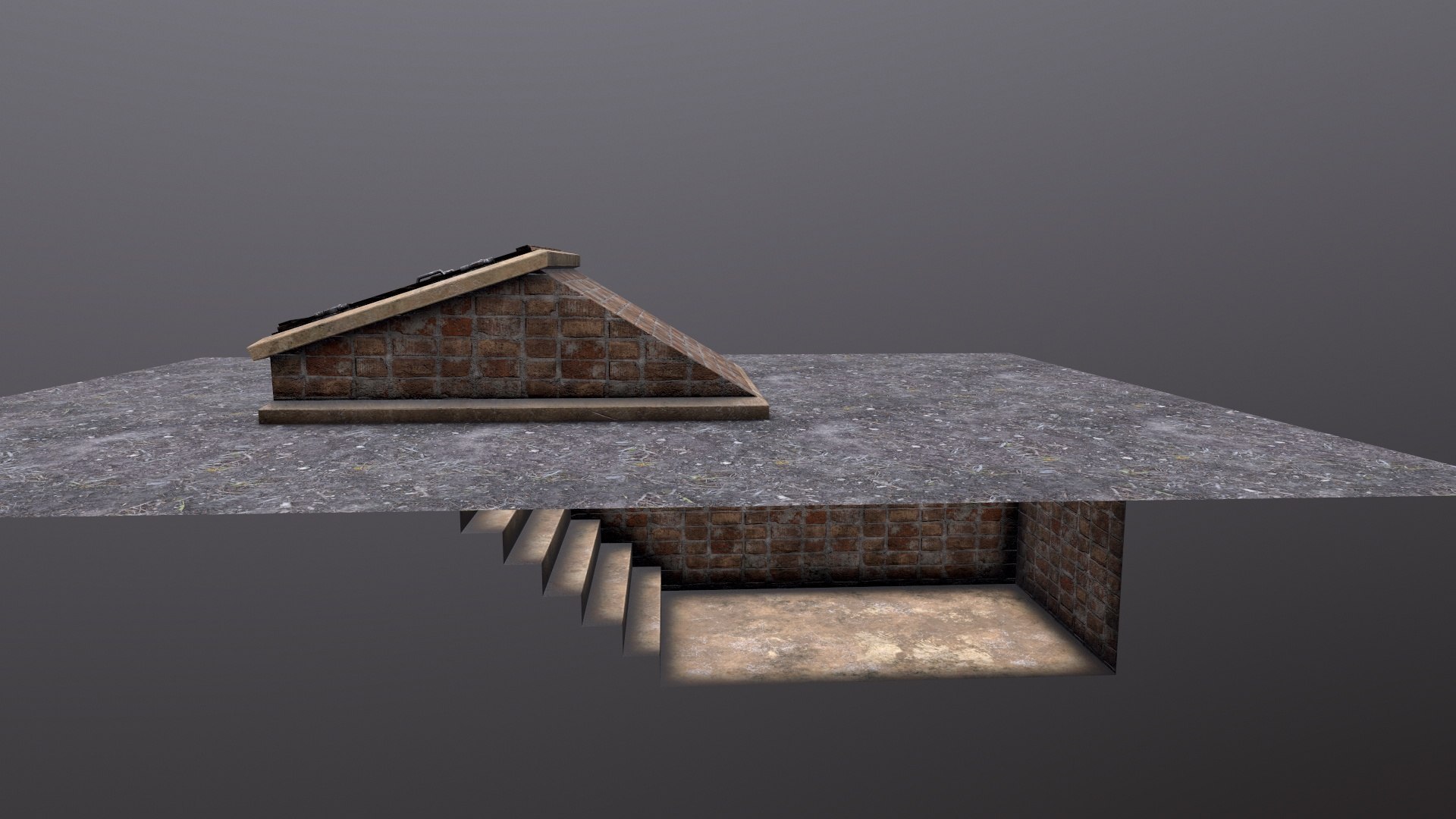 3D Basement Entrance And Basement Environment - TurboSquid 1762821