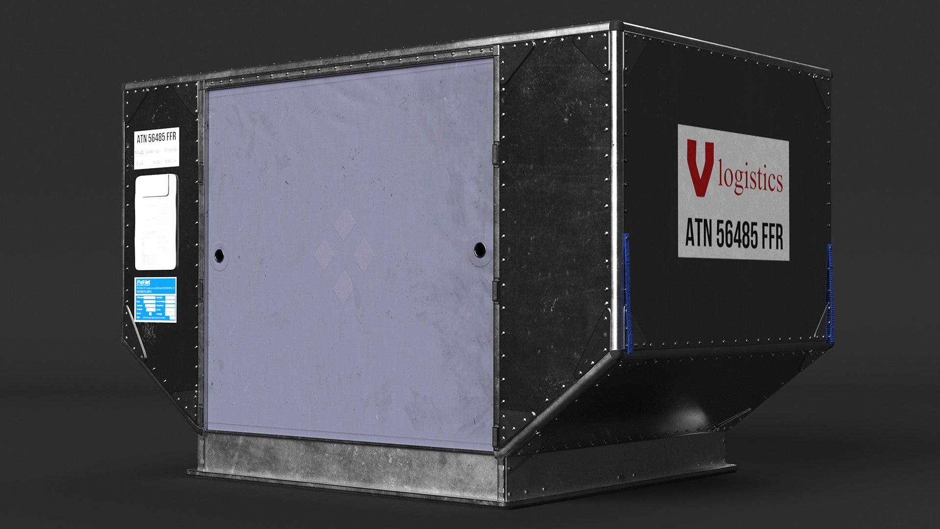 Old Airport Cargo Container 3D Model - TurboSquid 2063877