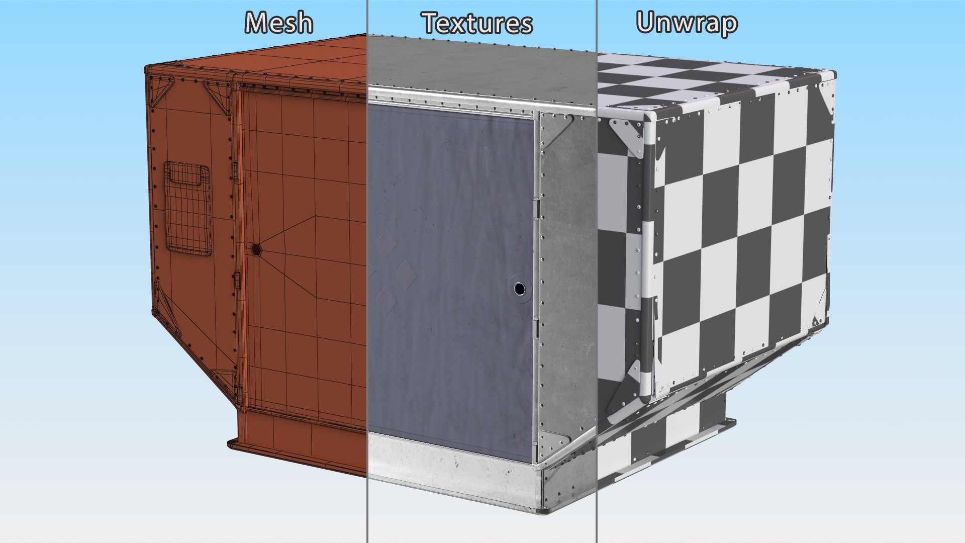 Old Airport Cargo Container 3D model - TurboSquid 2063877