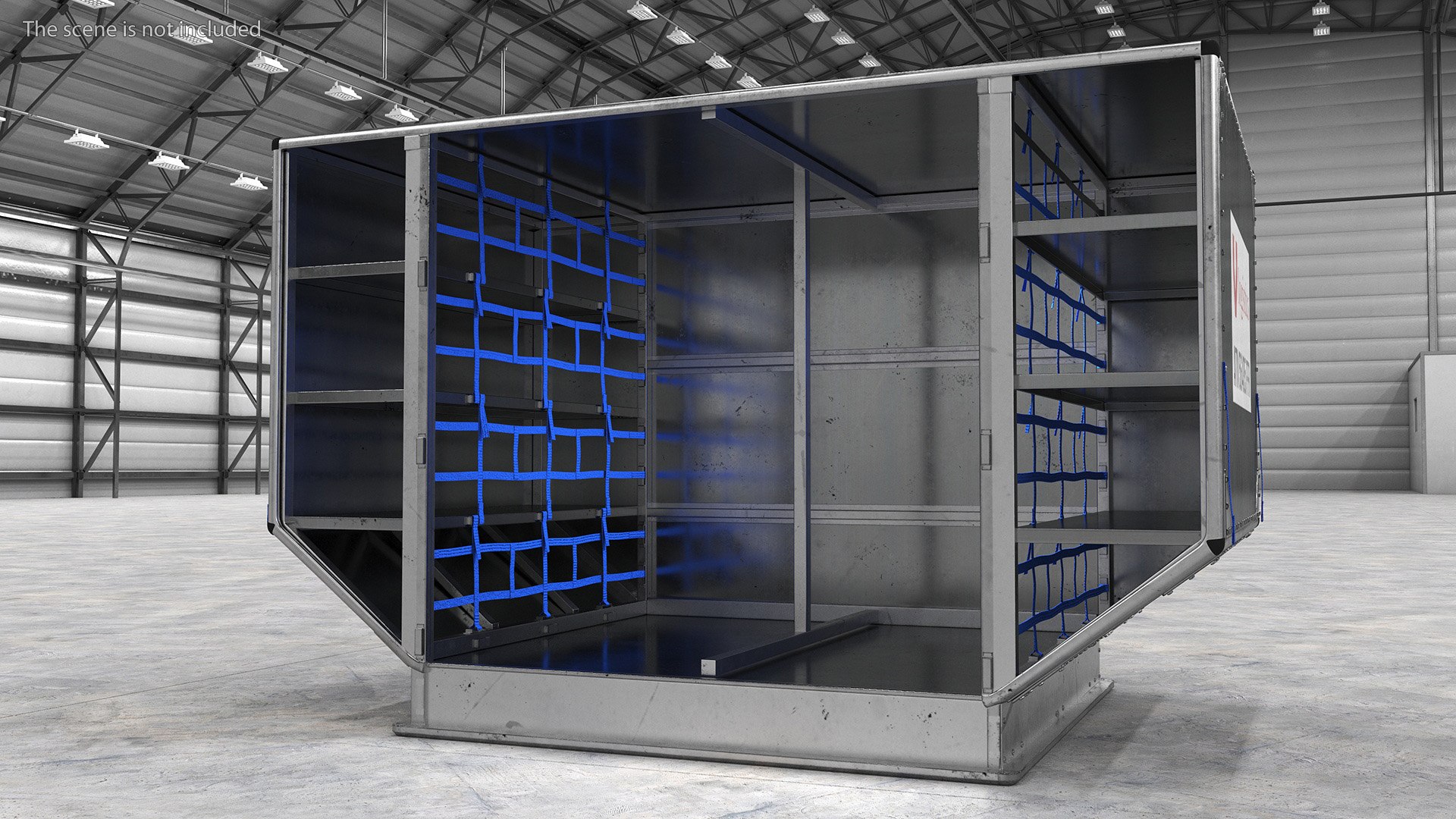 Old Airport Cargo Container 3D Model - TurboSquid 2063877