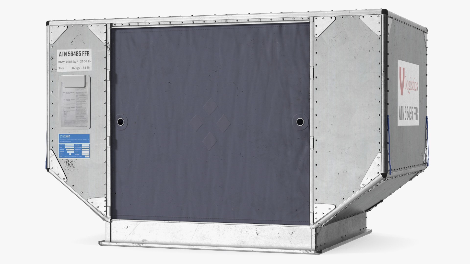 Old Airport Cargo Container 3D Model - TurboSquid 2063877