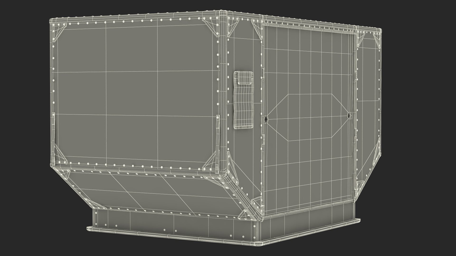 Old Airport Cargo Container 3D Model - TurboSquid 2063877