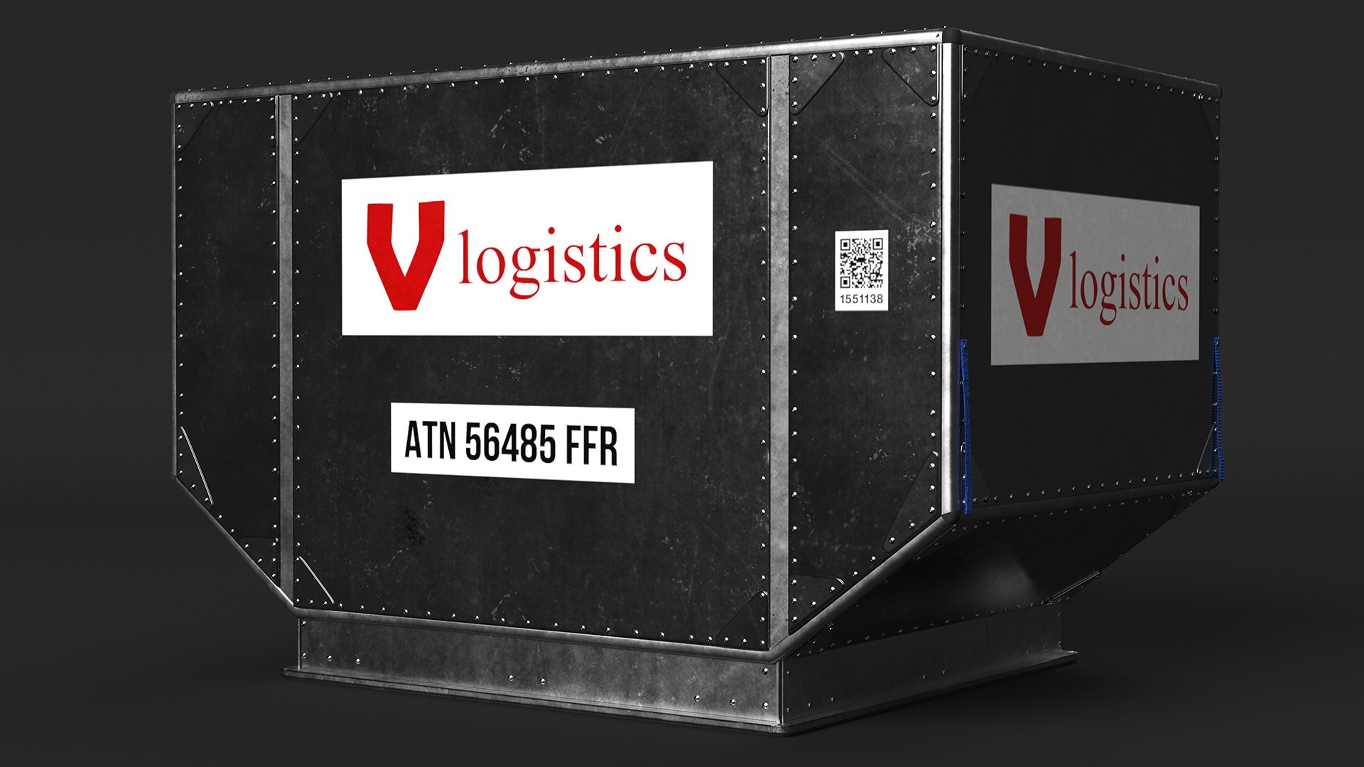 Old Airport Cargo Container 3D Model - TurboSquid 2063877