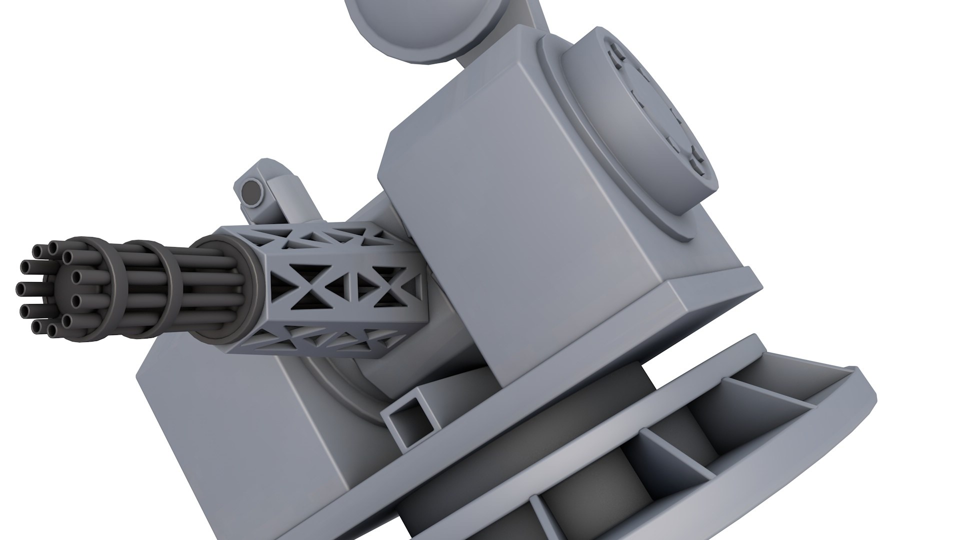 Type 1130 11-Barrel 30mm CIWS Model - TurboSquid 2368650