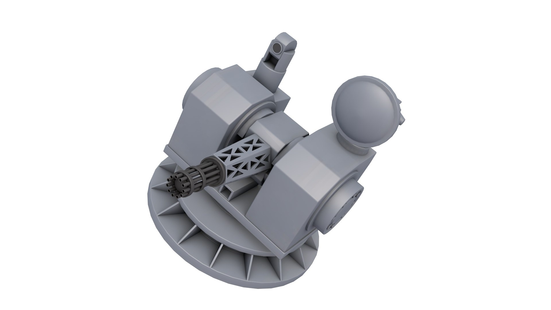 Type 1130 11-Barrel 30mm CIWS Model - TurboSquid 2368650
