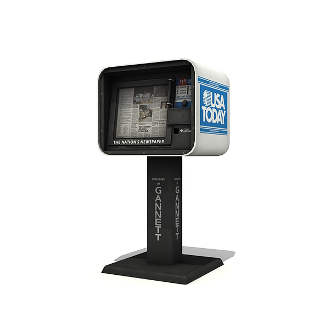 newspaper vending machine 3d 3ds