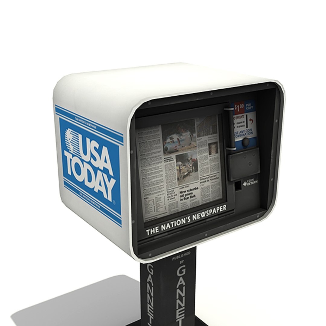 newspaper vending machine 3d 3ds