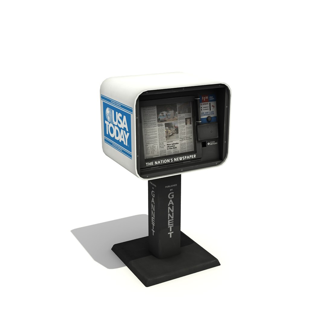 newspaper vending machine 3d 3ds