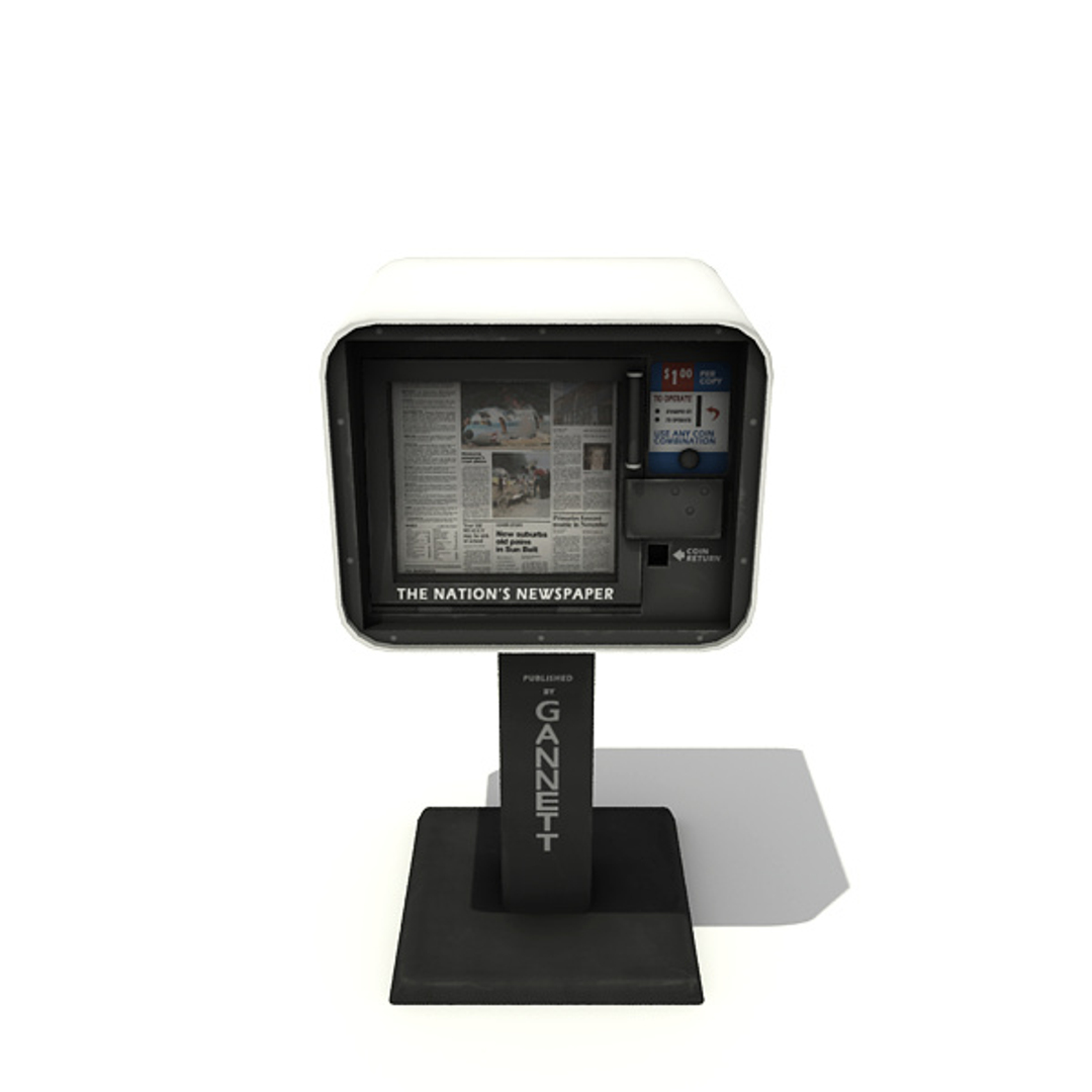 newspaper vending machine 3d 3ds