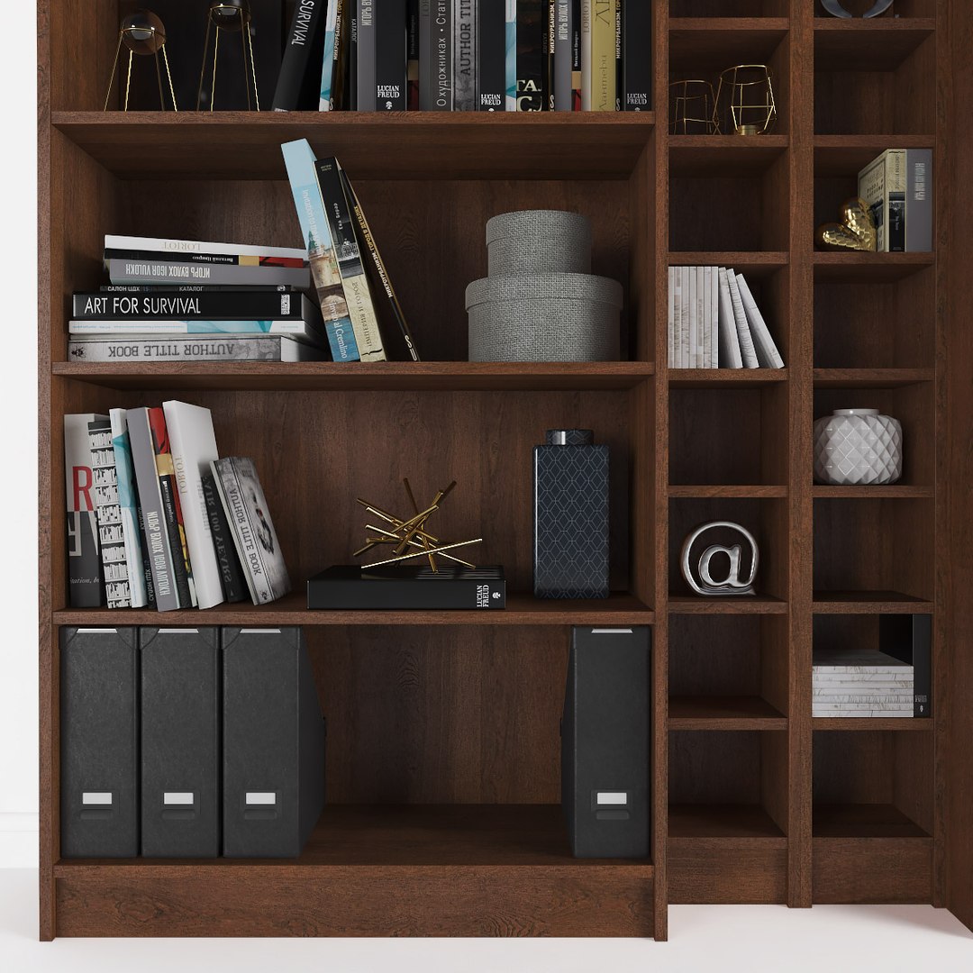 3D Bookcase Billy Gnedby Ikea - TurboSquid 1416806