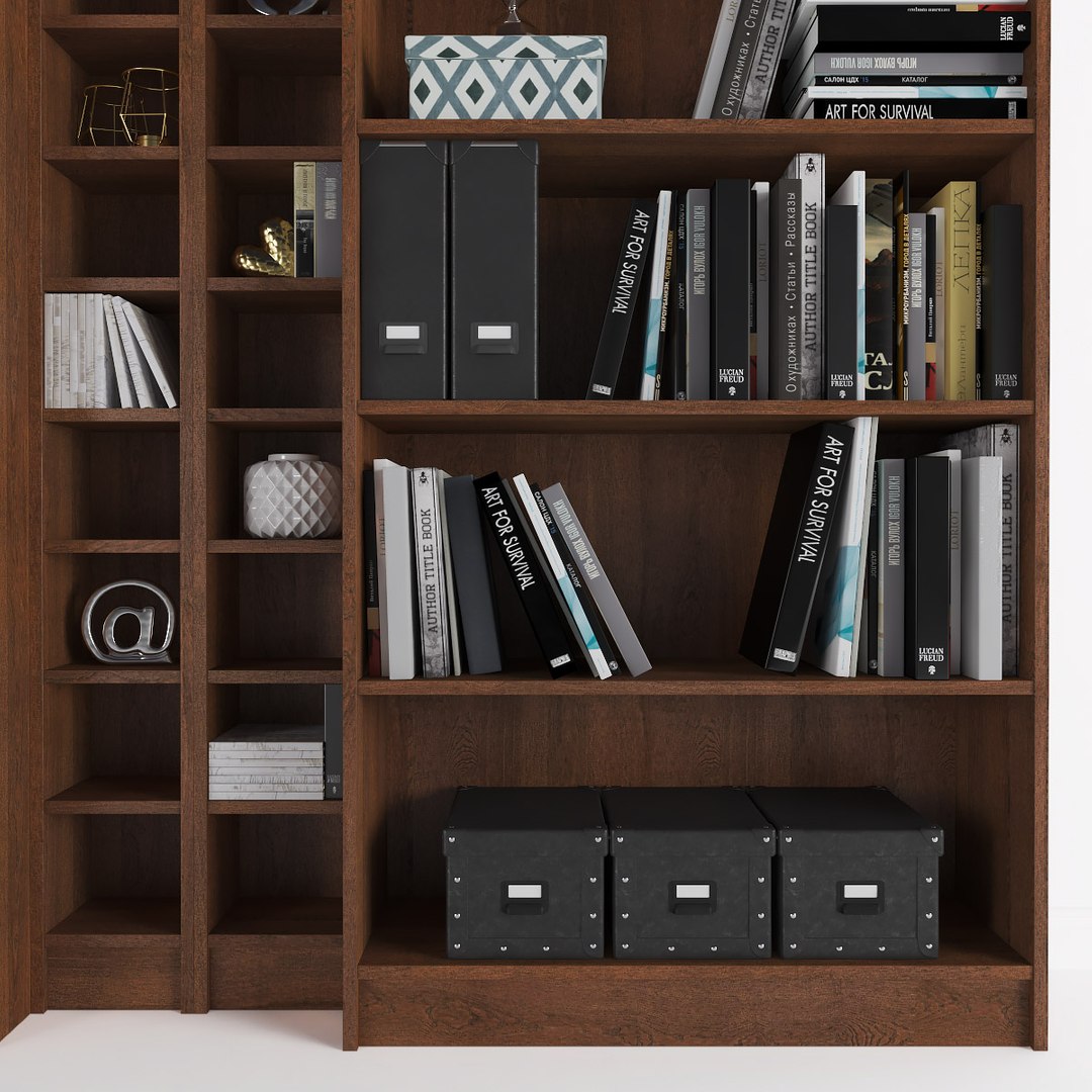 3D Bookcase Billy Gnedby Ikea - TurboSquid 1416806