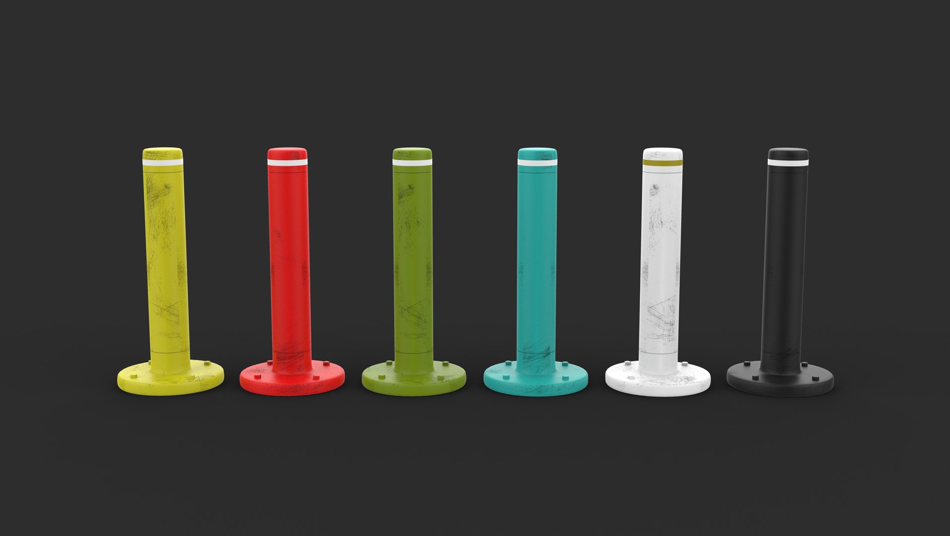 Road Block Pillar 3D Model 3D Model - TurboSquid 2372981