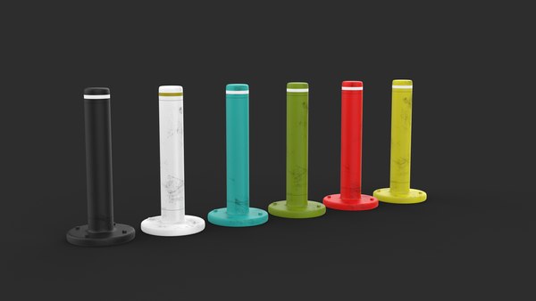 modelo 3d Modelo 3D de pilar de bloqueo de carretera - TurboSquid 2372981