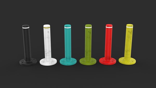 modelo 3d Modelo 3D de pilar de bloqueo de carretera - TurboSquid 2372981