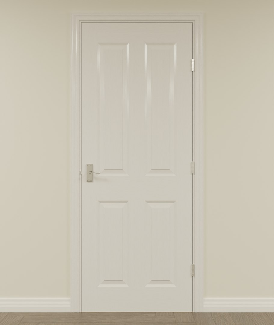 3D Canterbury Interior Door Set Model - TurboSquid 2018997