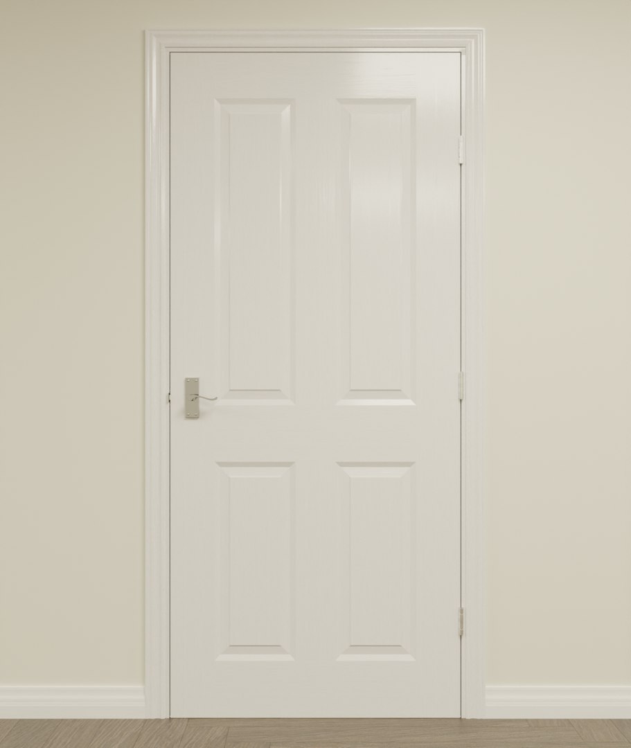 3D Canterbury Interior Door Set Model - TurboSquid 2018997