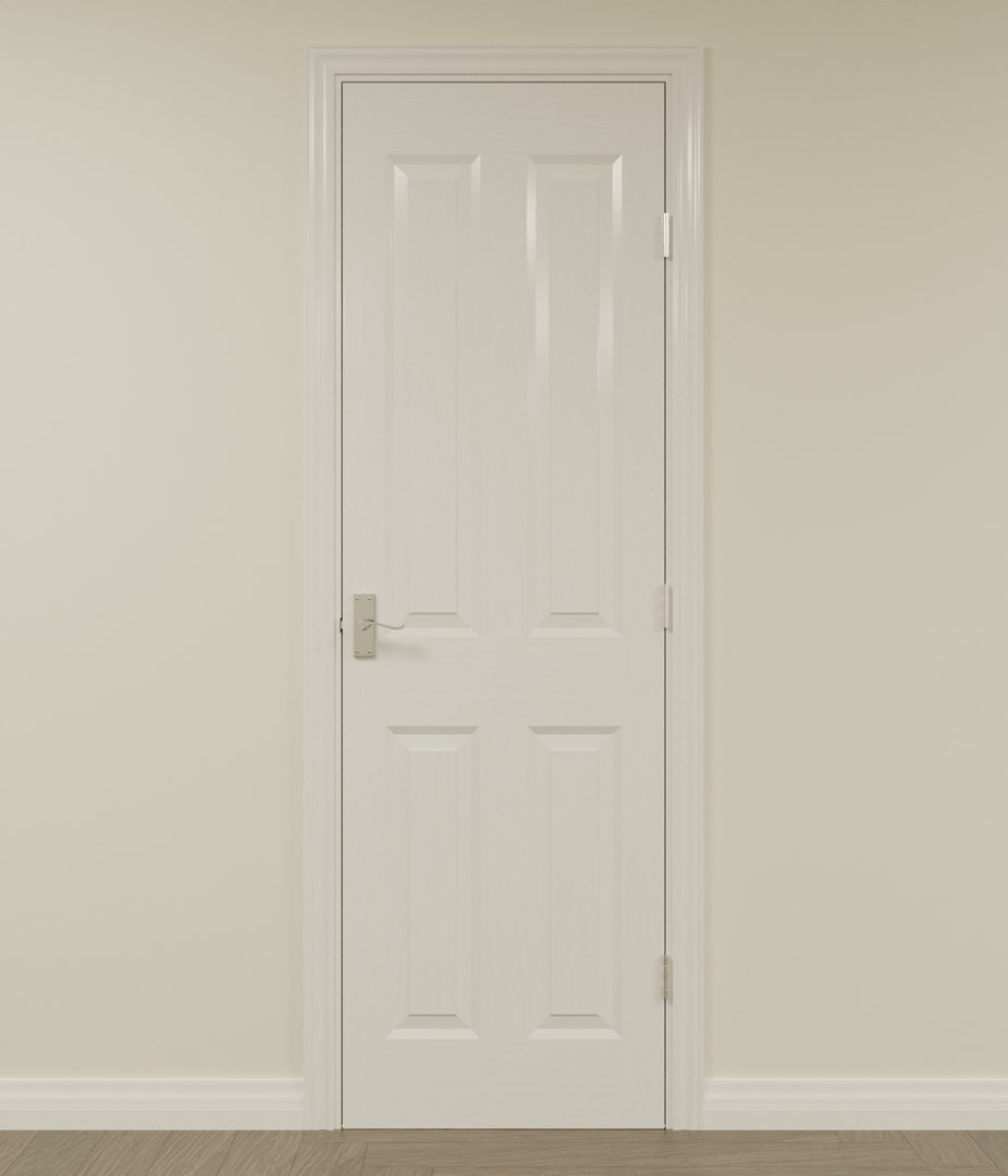 3D Canterbury Interior Door Set Model - TurboSquid 2018997