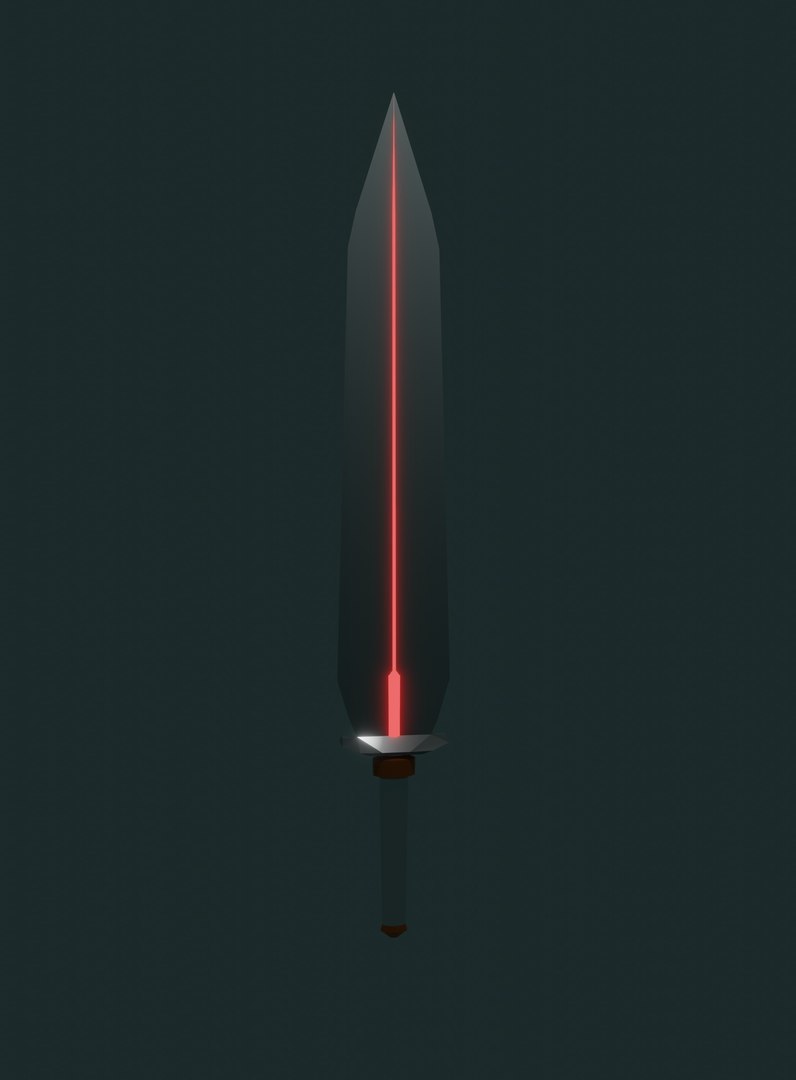 3D Sword With Glowing Magic Stripe - TurboSquid 1945167