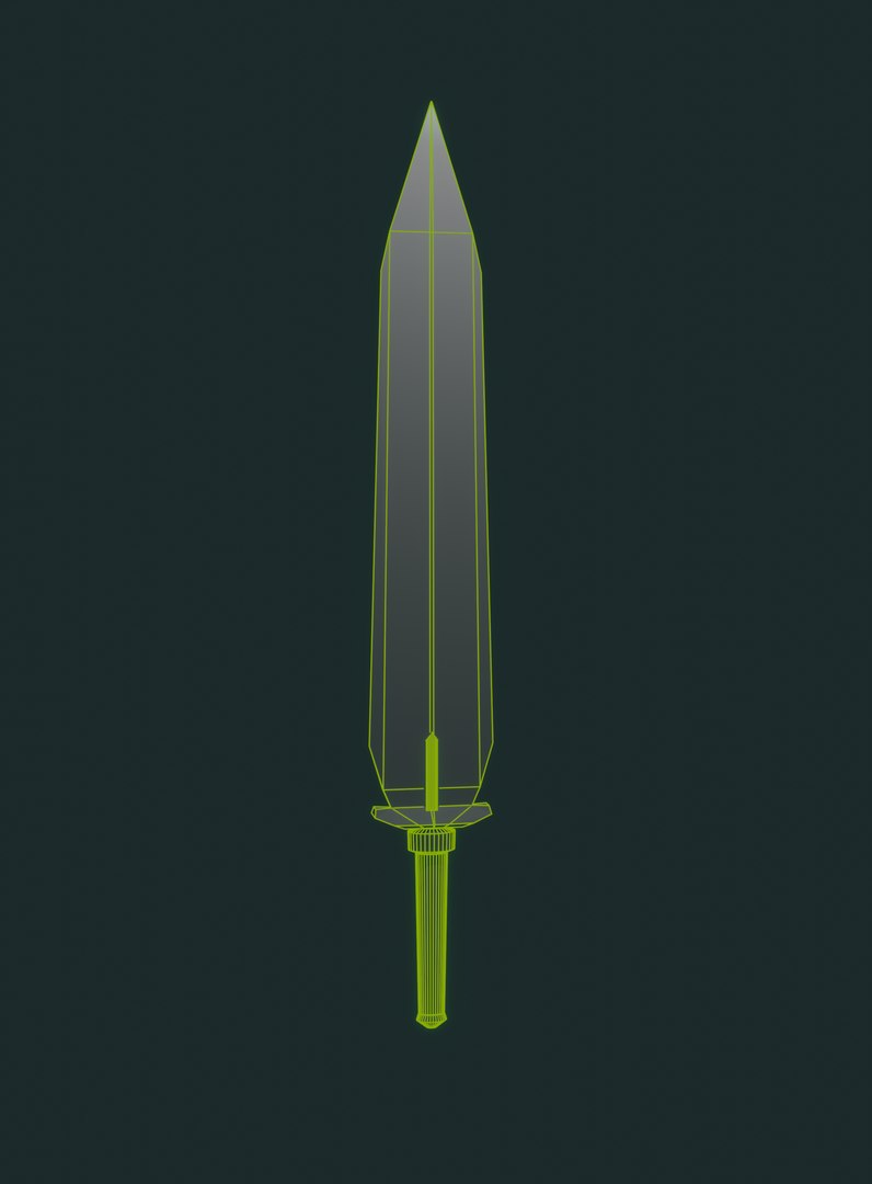 3D Sword With Glowing Magic Stripe - TurboSquid 1945167