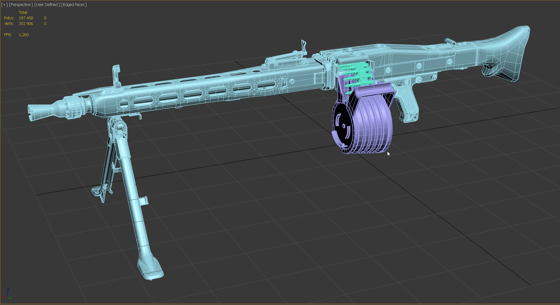 MG3 3D Model - TurboSquid 1936884