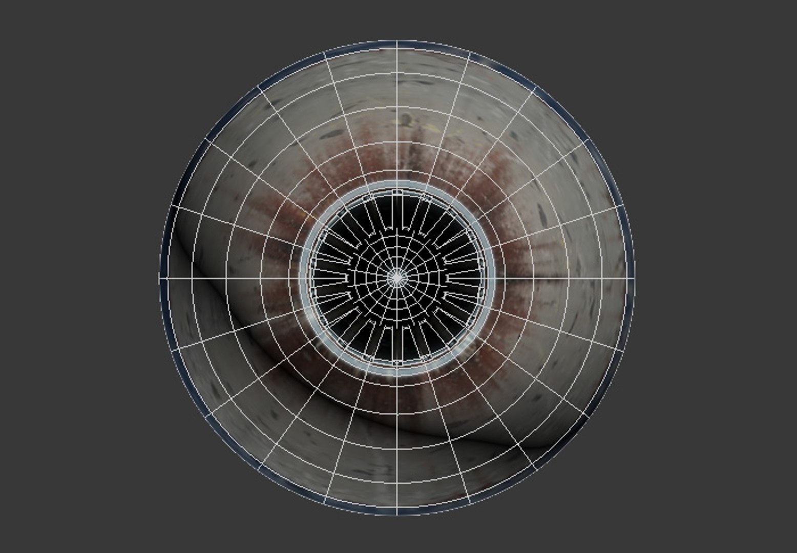 Old Plane Engine 3d Model