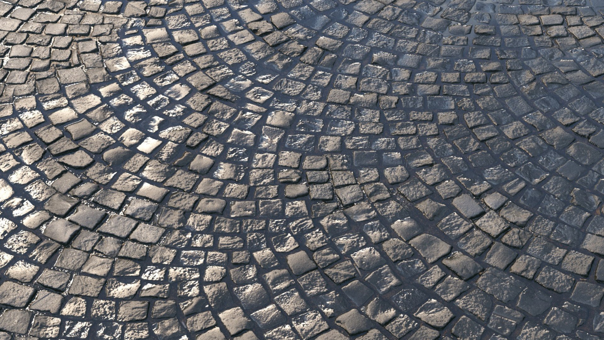 3D Material Of Wet Radial Paving 01 - TurboSquid 1965582