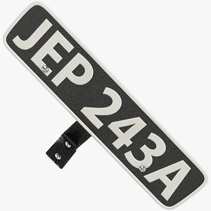 License Plate 3D Models for Download | TurboSquid