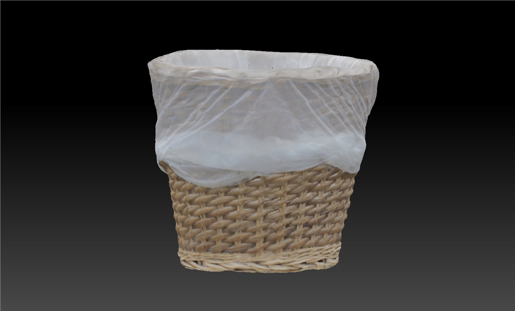 Waste paper basket 3D model - TurboSquid 1524901