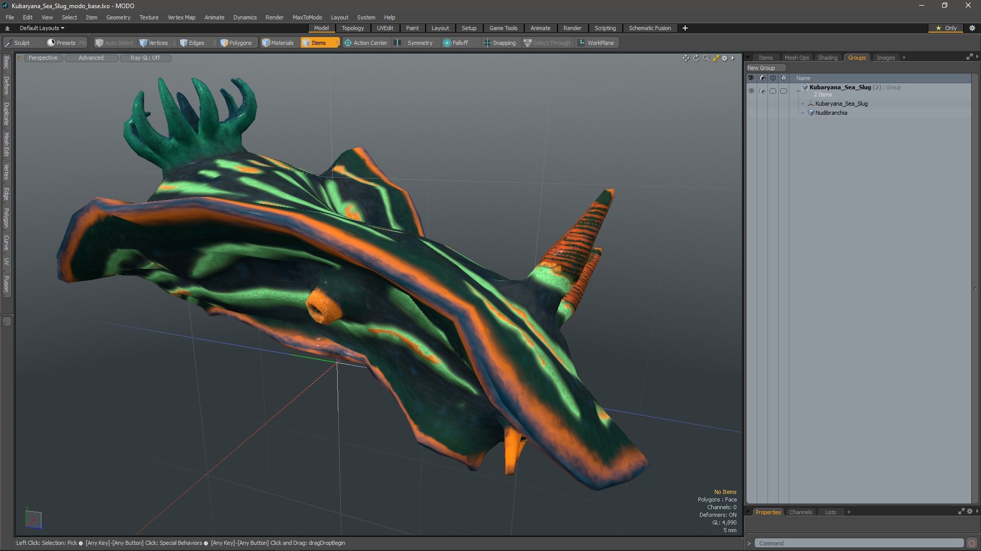 Kubaryana Sea Slug 3D Model - TurboSquid 2185748