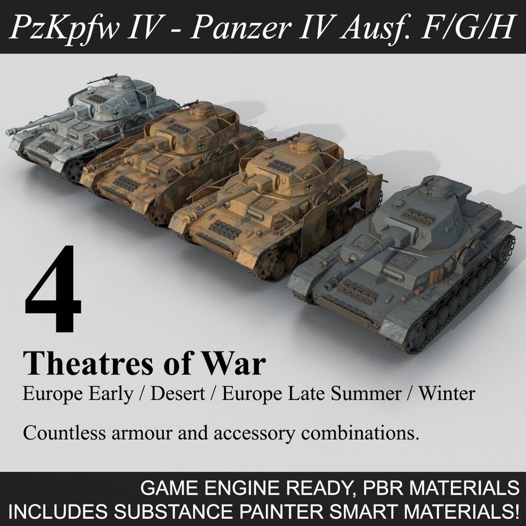 Pzkpfw Iv - Panzer Ww2 3D - TurboSquid 1416269